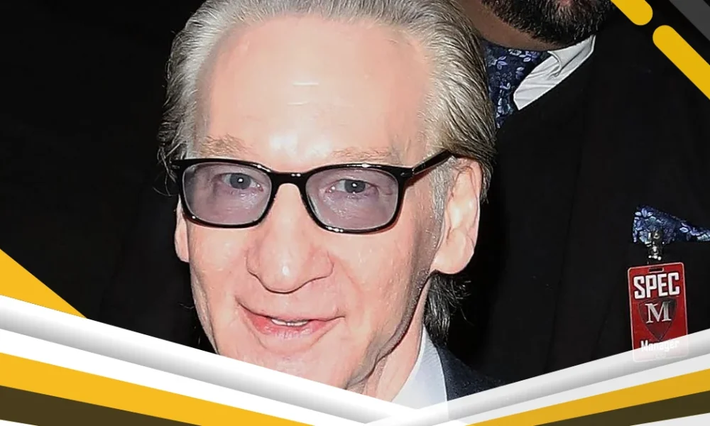 Bill Maher se burla de su insignia 'Be Good' en los Globos d