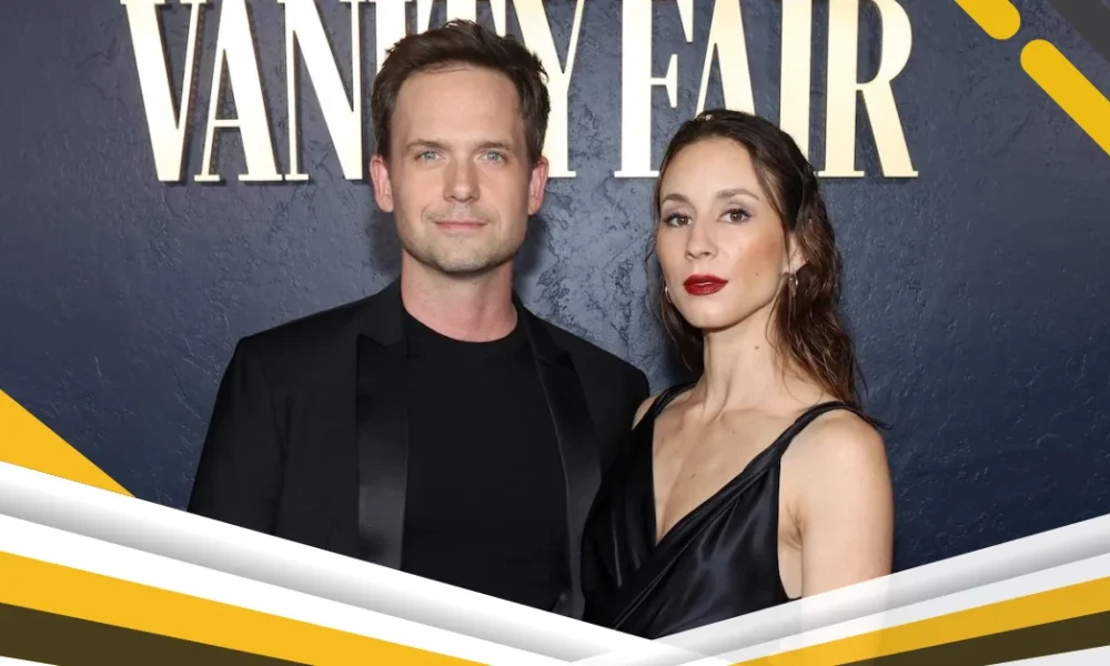 Troian Bellisario y Patrick J. Adams presentan a su tercer h